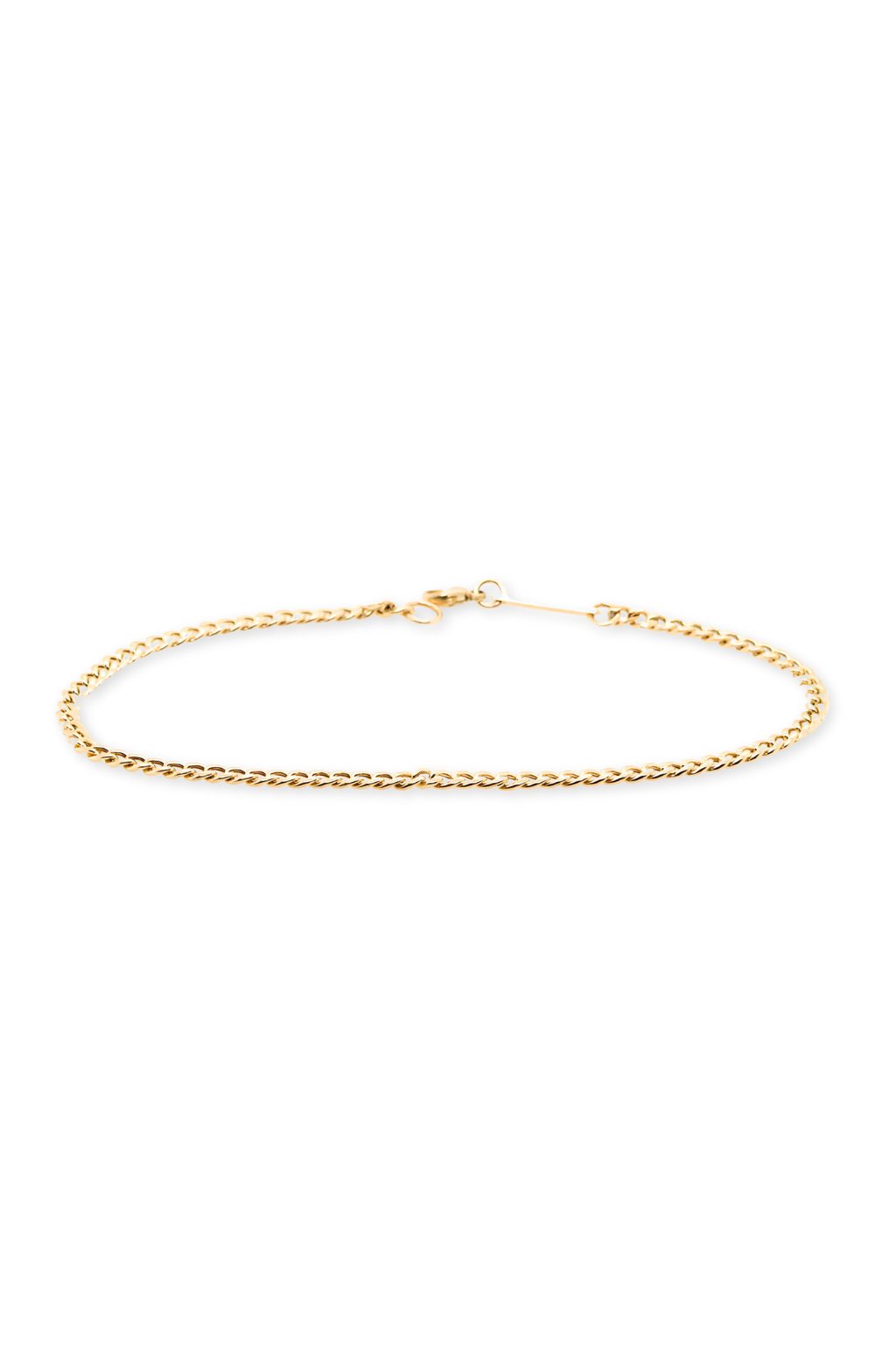 14k Small Curb Chain Anklet – Valentines Austin