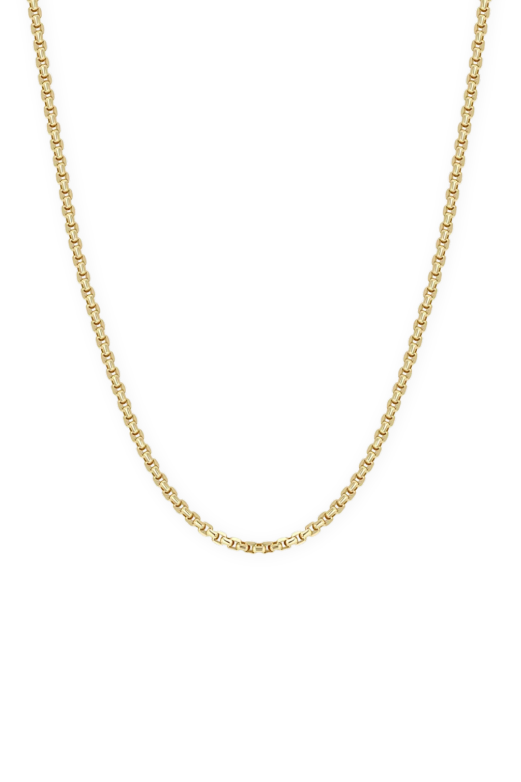 14K Gold Extra Small Box Chain Necklace – Valentines Austin