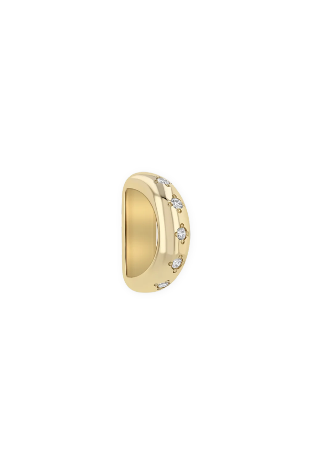 14k 5 Bead Set Diamond Half Round Slide Bead Charm – Valentines Austin