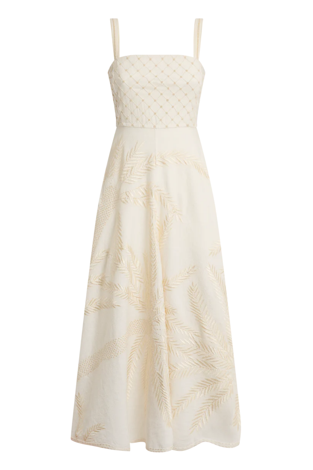 Anabel Dress | White Palm Embroidery – Valentines Austin