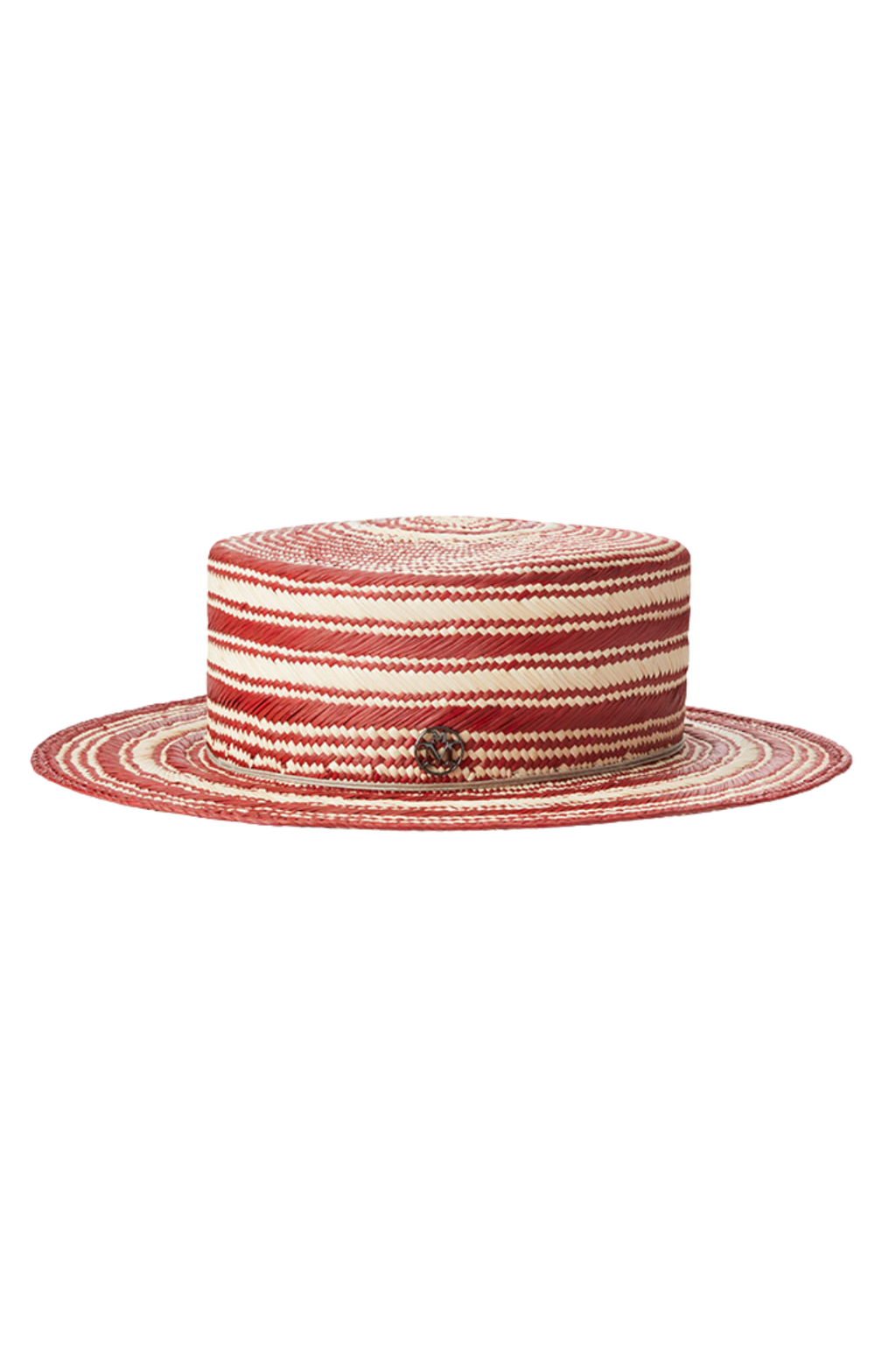 Kiki Red Stripes On Brisa Hat | Natural/Red – Valentines Austin