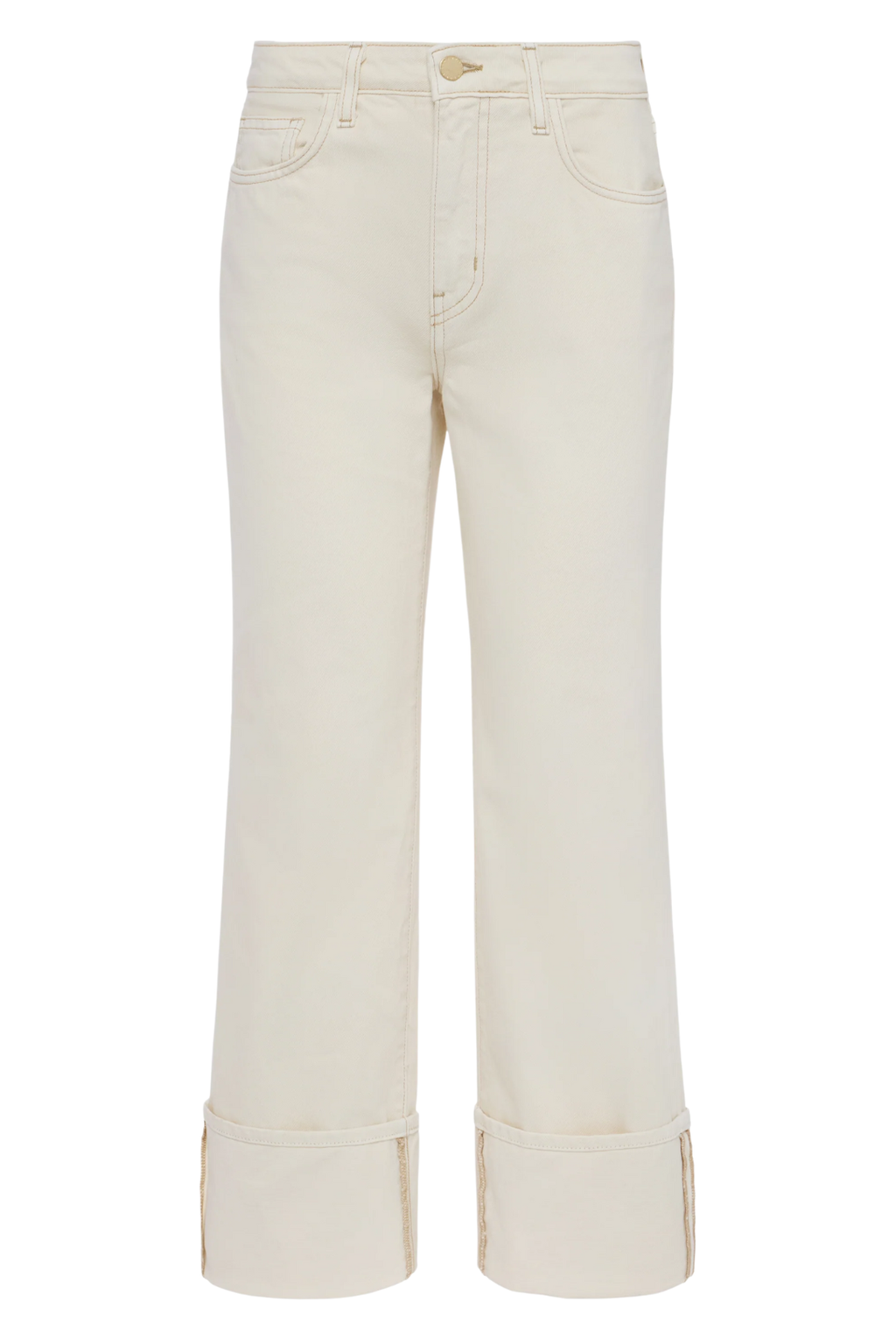 Leighton Cropped Cuffed Jean | Macadamia – Valentines Austin