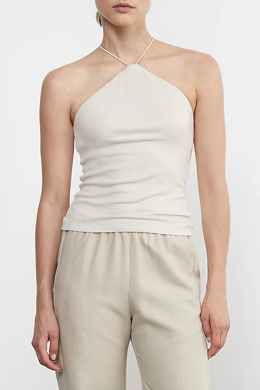 Silk Rib Halter Tank | Canvas – Valentines Austin