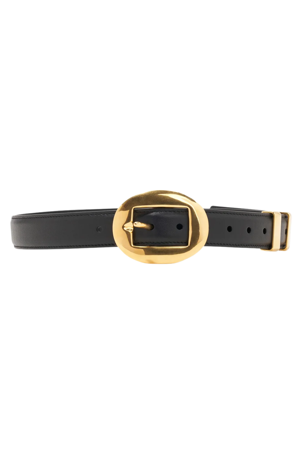 Vintage Brass Buckle Belt | Black – Valentines Austin
