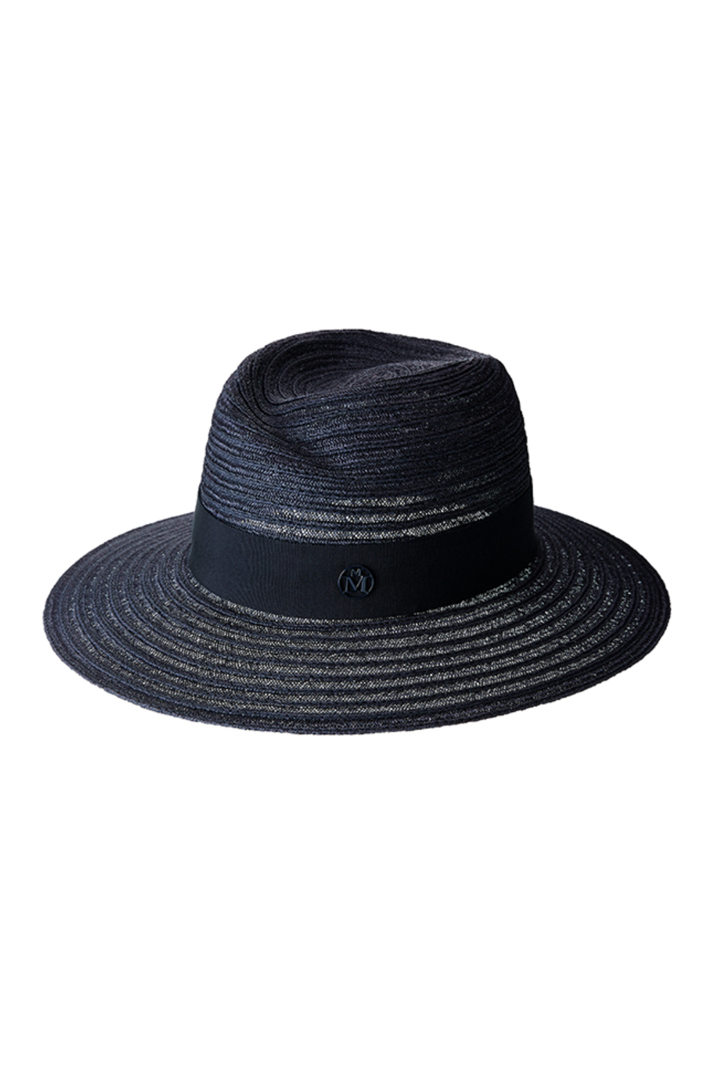 Virginie Fedora Hat | Sewn Straw Navy – Valentines Austin