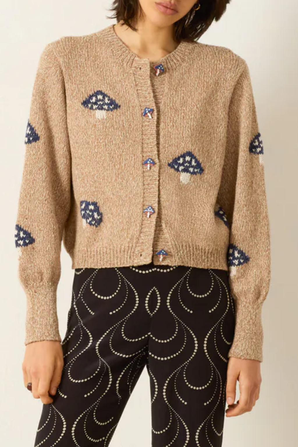 Sammi Champignon Knit Cardigan | Light Brown – Valentines Austin